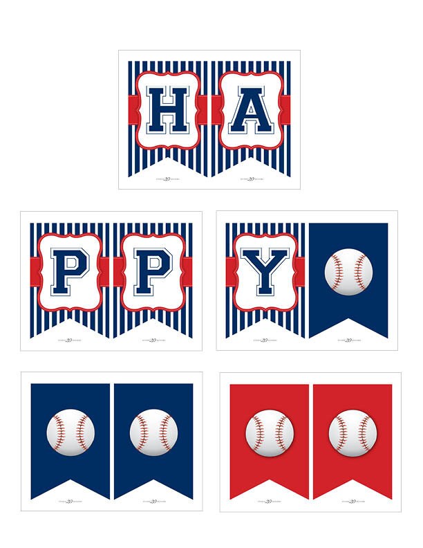 Instant Download Baseball Birthday Banner Baseball Bunting | Etsy