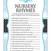 Instant Download Penguin Nursery Rhyme Quiz, Black Blue Penguin Nursery ...