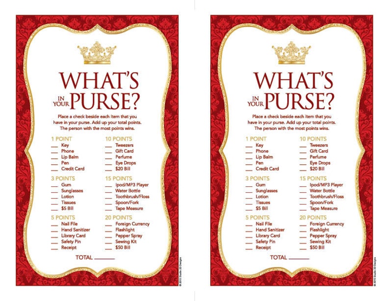 Instant Download Royal Red Prince or Princess What's in - Etsy Canada