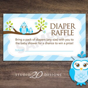 Instant Download Blue Owl Baby Shower Games Pack, Printable Boy Owl ...