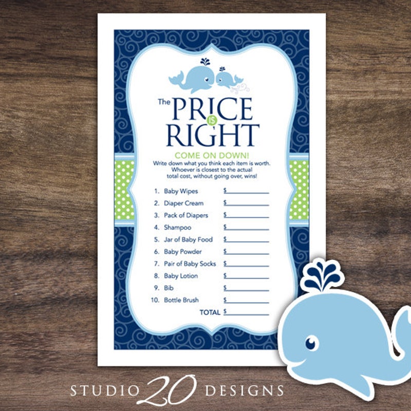 Whale Baby Shower - Etsy