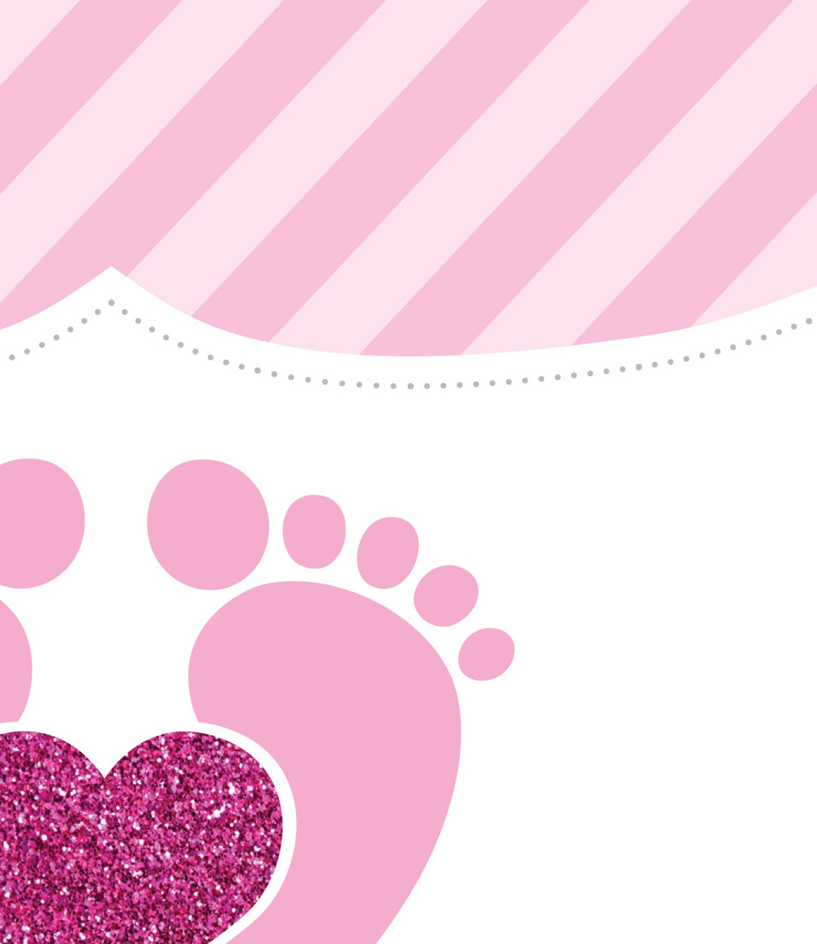 Instant Download Pink Footprint Baby Shower Signs 8x10 Gift | Etsy