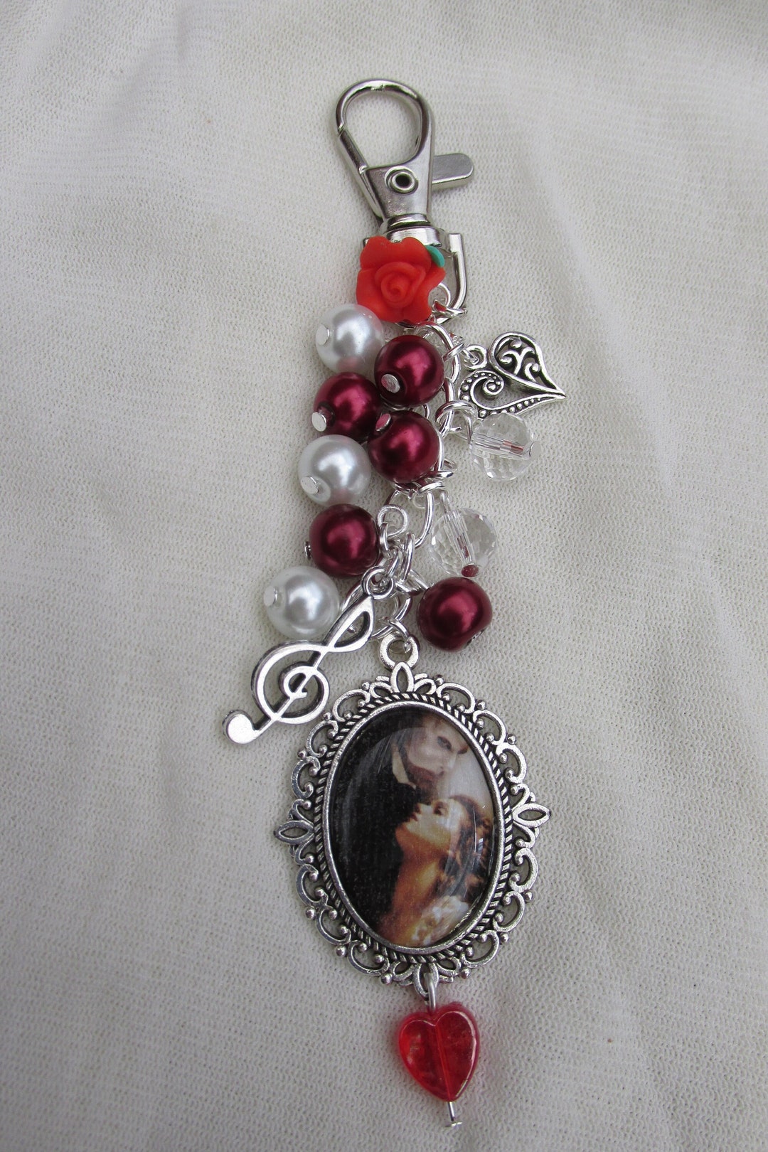 Phantom of the Opera Loaded Charms Keyring/keychain - Etsy