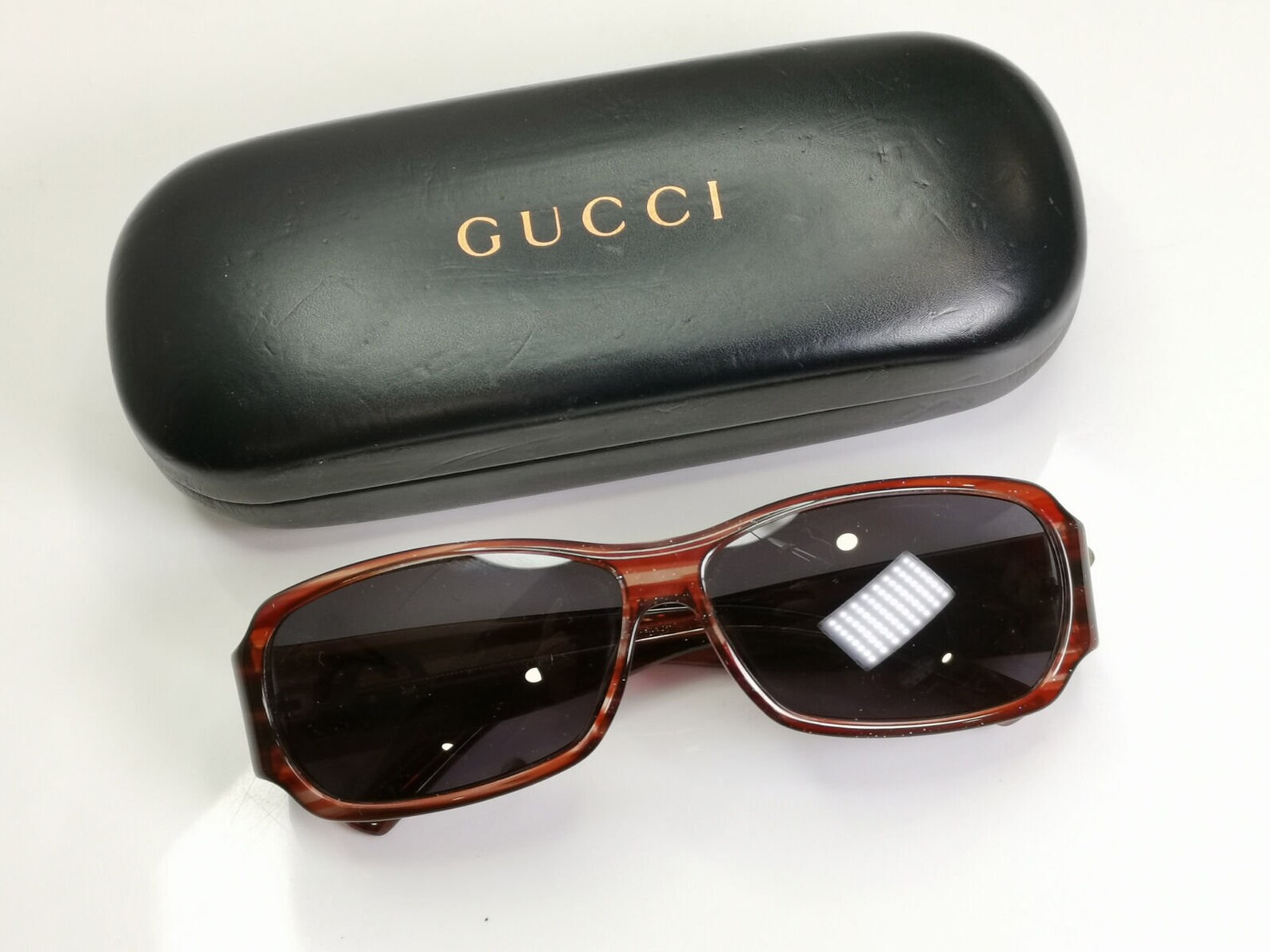 Authentic Gucci Mens Womens Vintage Sunglasses Gold Burgundy | Etsy