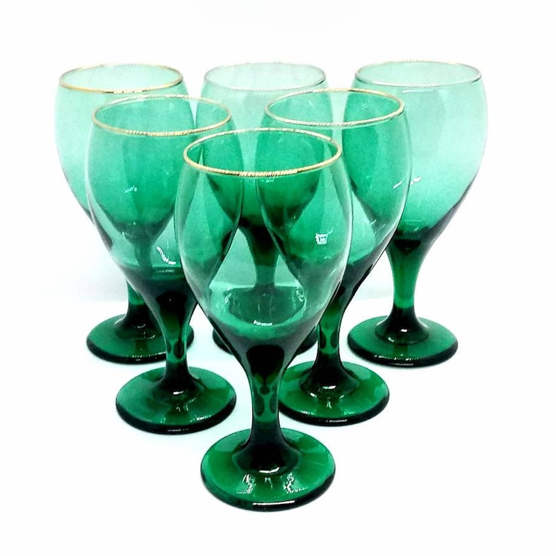 Green Glassware - Etsy