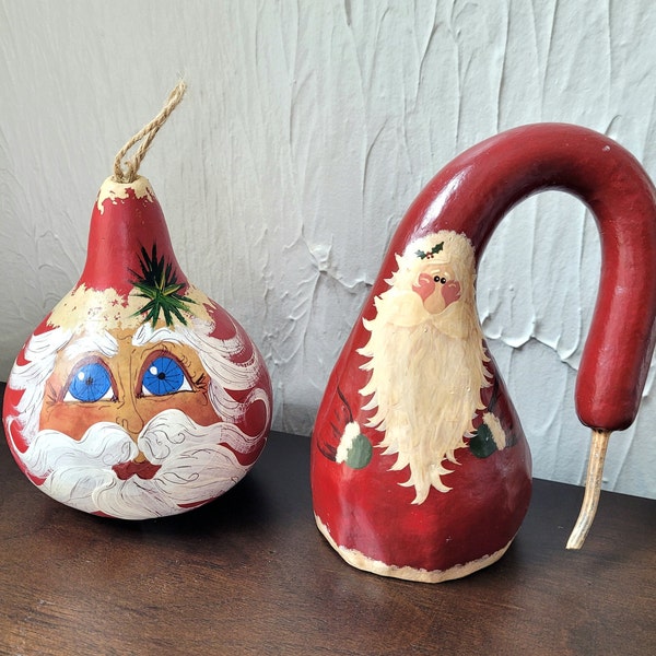 Santa Gourd - Etsy