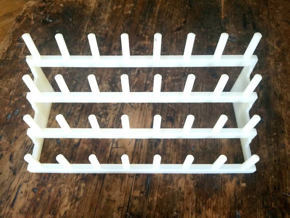 Thread Rack Spool Rack Display and Vintage Thread Bobbin | Etsy