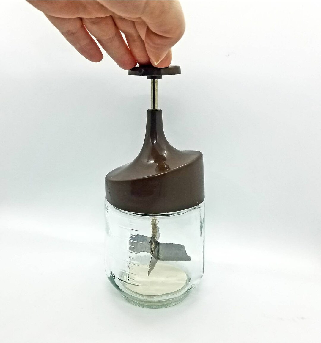 Nut Chopper Food Chopper Vintage Kitchen Small Appliance White Top ...