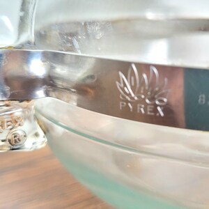 Vintage 6 Cup Pyrex Flameware Stove Top Mid Century Glass Teapot Made ...