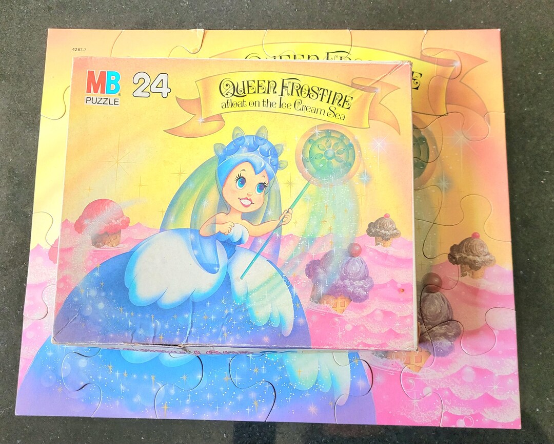 Candy Land Puzzle 24 Piece Queen Frostine Vintage Toy 80s Game Milton ...