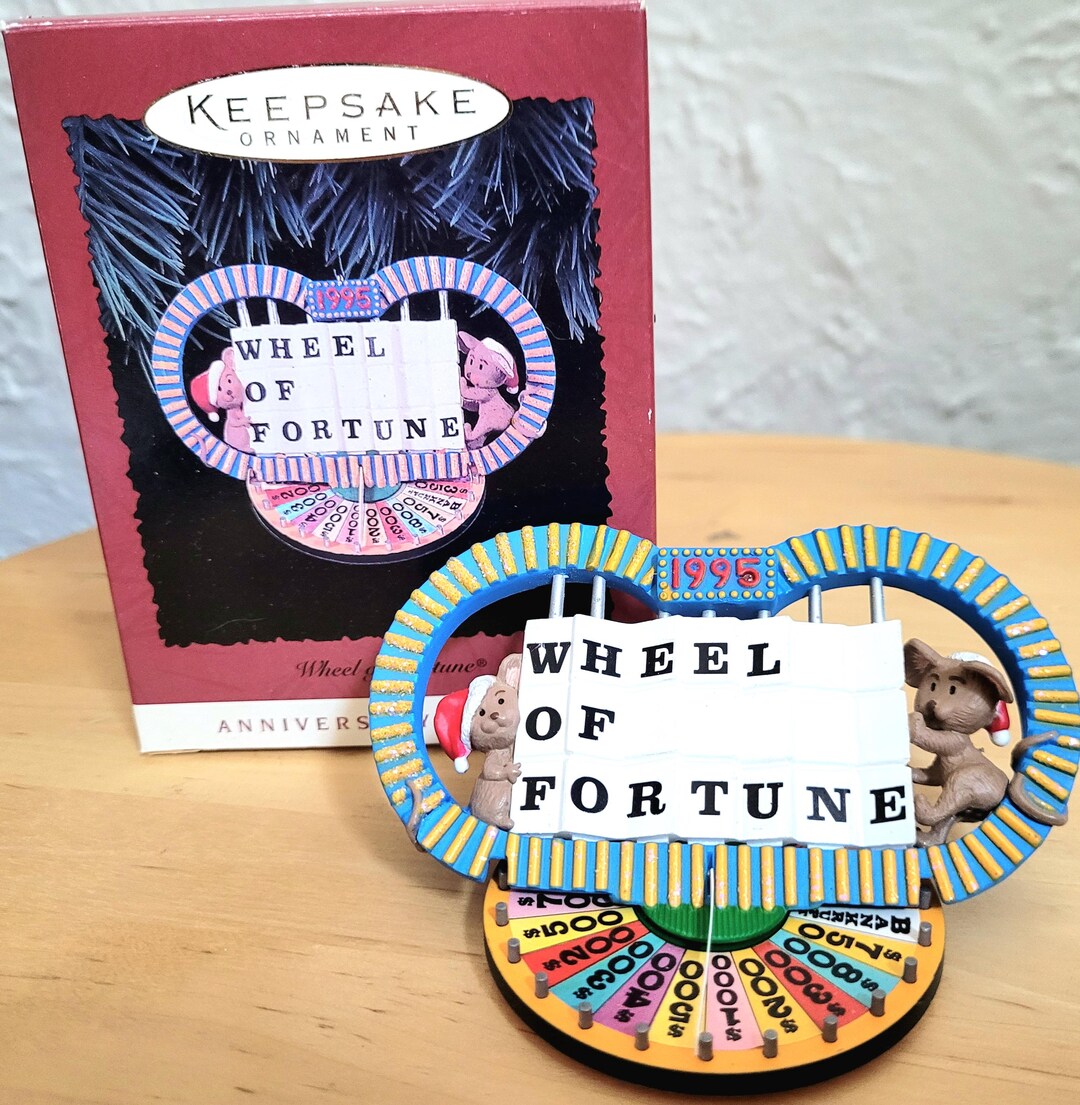 Wheel of Fortune 1995 Hallmark Vintage Hallmark Ornament Ornament Boxed ...