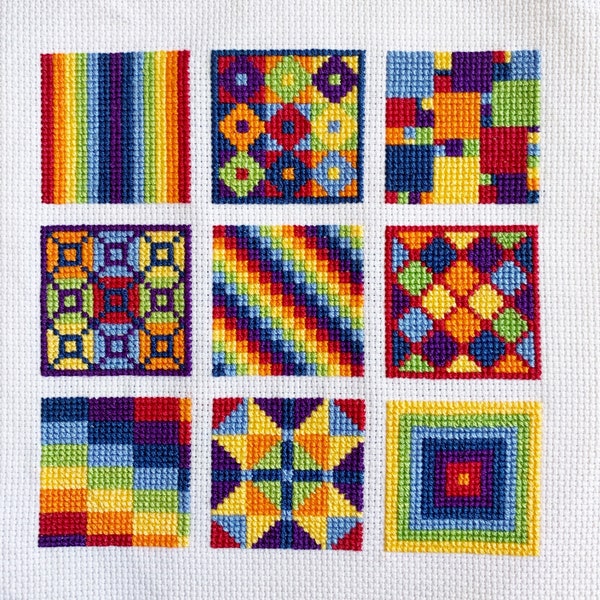 Cross Stitch Quilt Blocks - Etsy