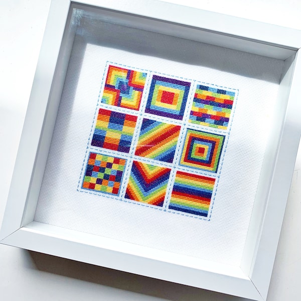 Cross Stitch Quilt Blocks - Etsy
