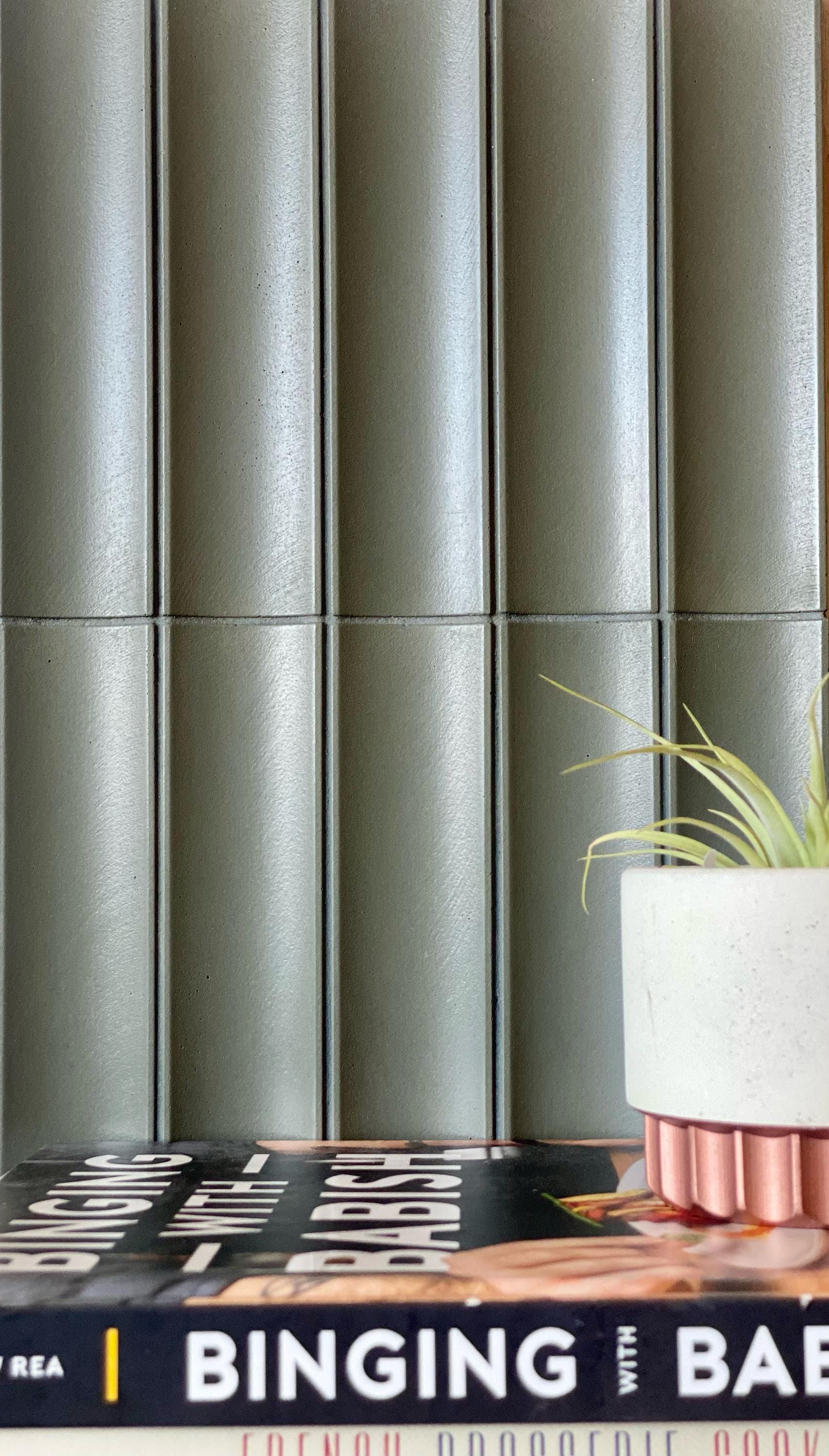 Cove Concrete Backsplash Tile Handmade Modern Textured - Etsy
