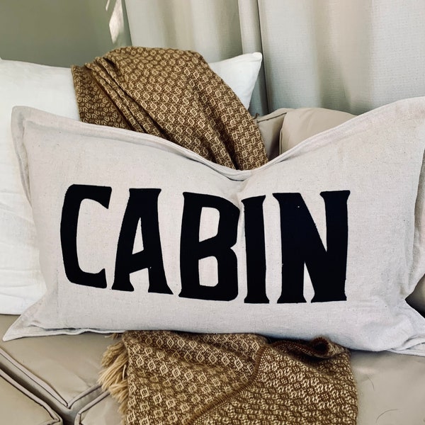 Drop Cloth Pillow - Etsy