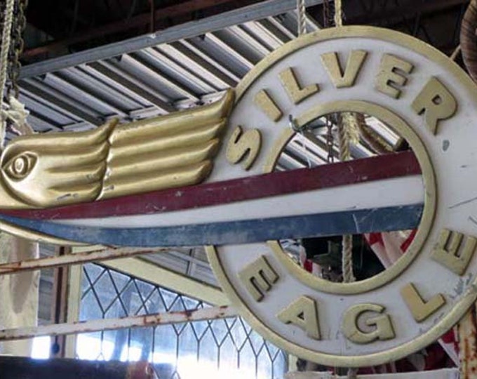 Trailways Silver Eagle Bus Logo Sign - Etsy