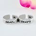 OKAY? OKAY. - Hand Stamped Aluminum Cuff Ring Set of 2, Inspirational ...
