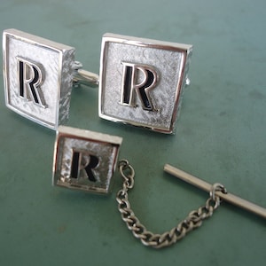 Letter r Swank Cufflink Set - Etsy