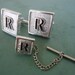 Letter r Swank Cufflink Set - Etsy