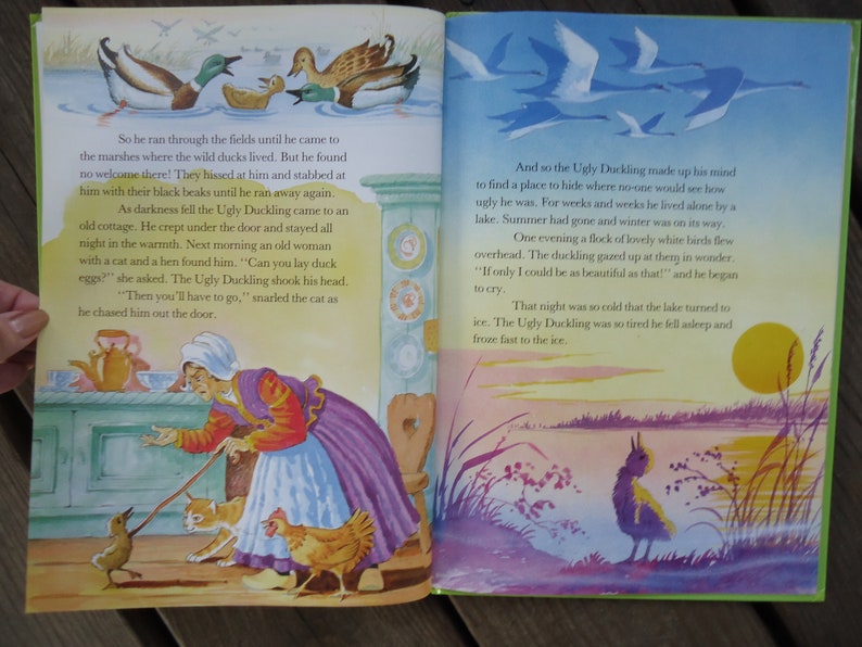 Ugly Duckling and Peter Pan Book - Etsy