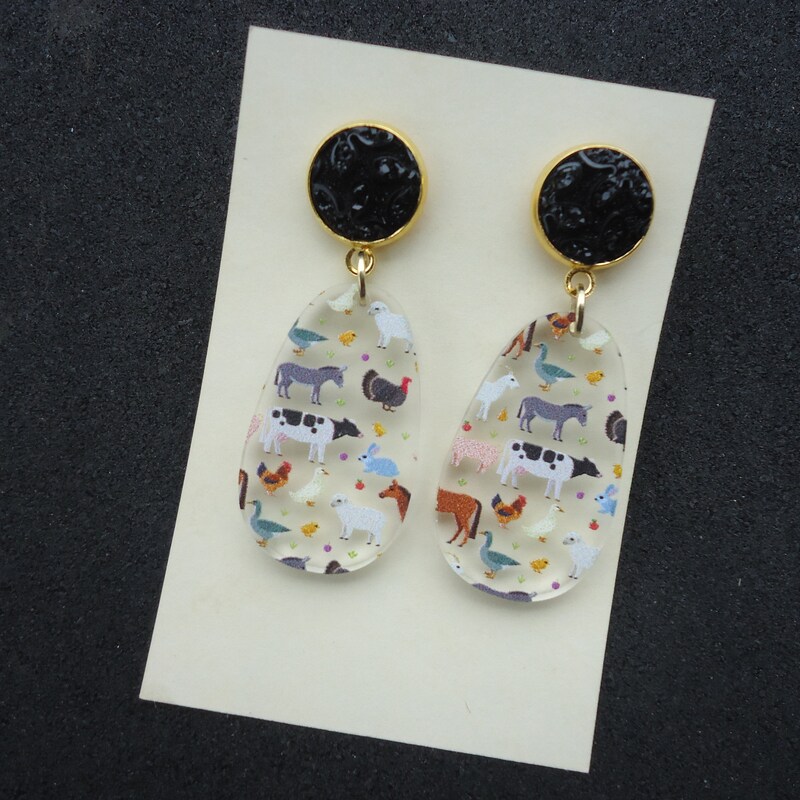 Animal Earrings - Etsy