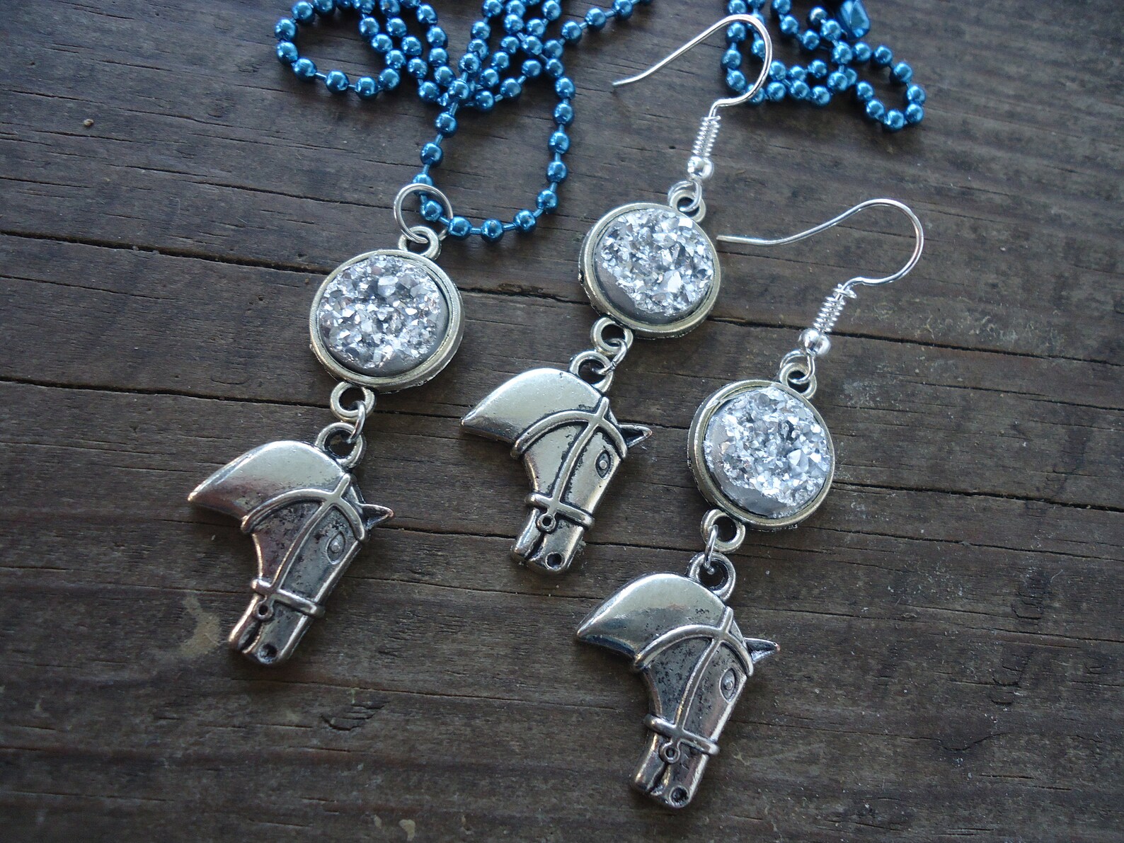 Horse Head Necklace Set - Etsy