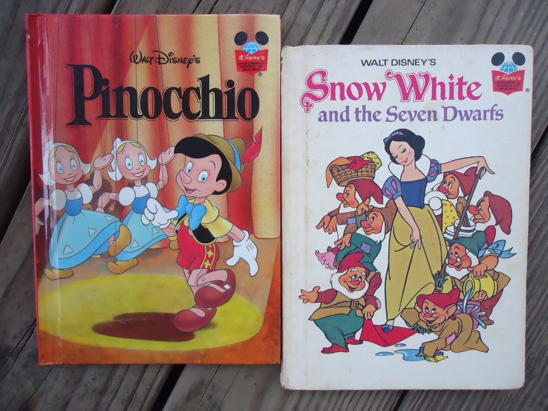Pinocchio and Snow White Books - Etsy