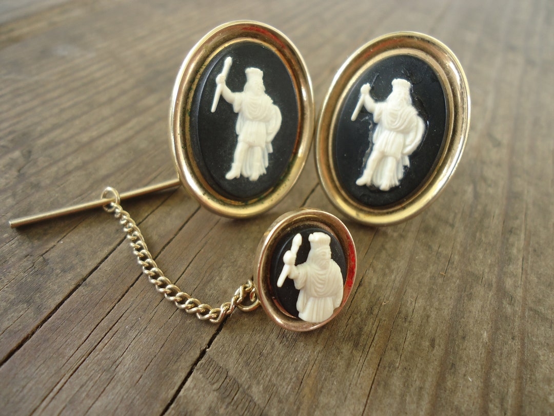 Swank Asian Motif Cufflink Set - Etsy