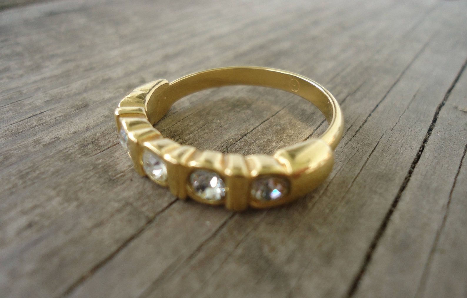 Rhinestone Ring - Etsy