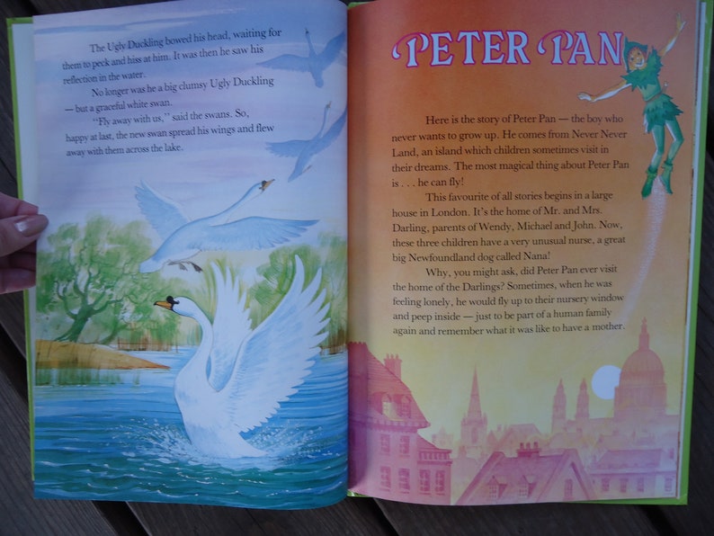 Ugly Duckling and Peter Pan Book - Etsy