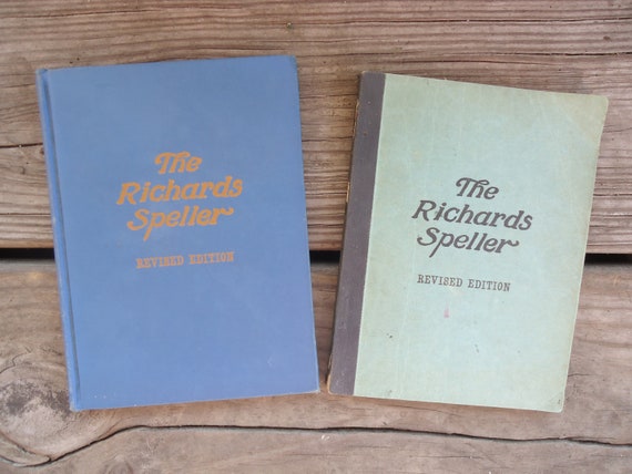 The Richards Speller Books - Etsy