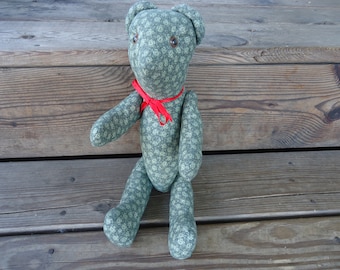 Handmade Teddy Bear Country Stuffed Animal Quilty Farm Bear - Etsy