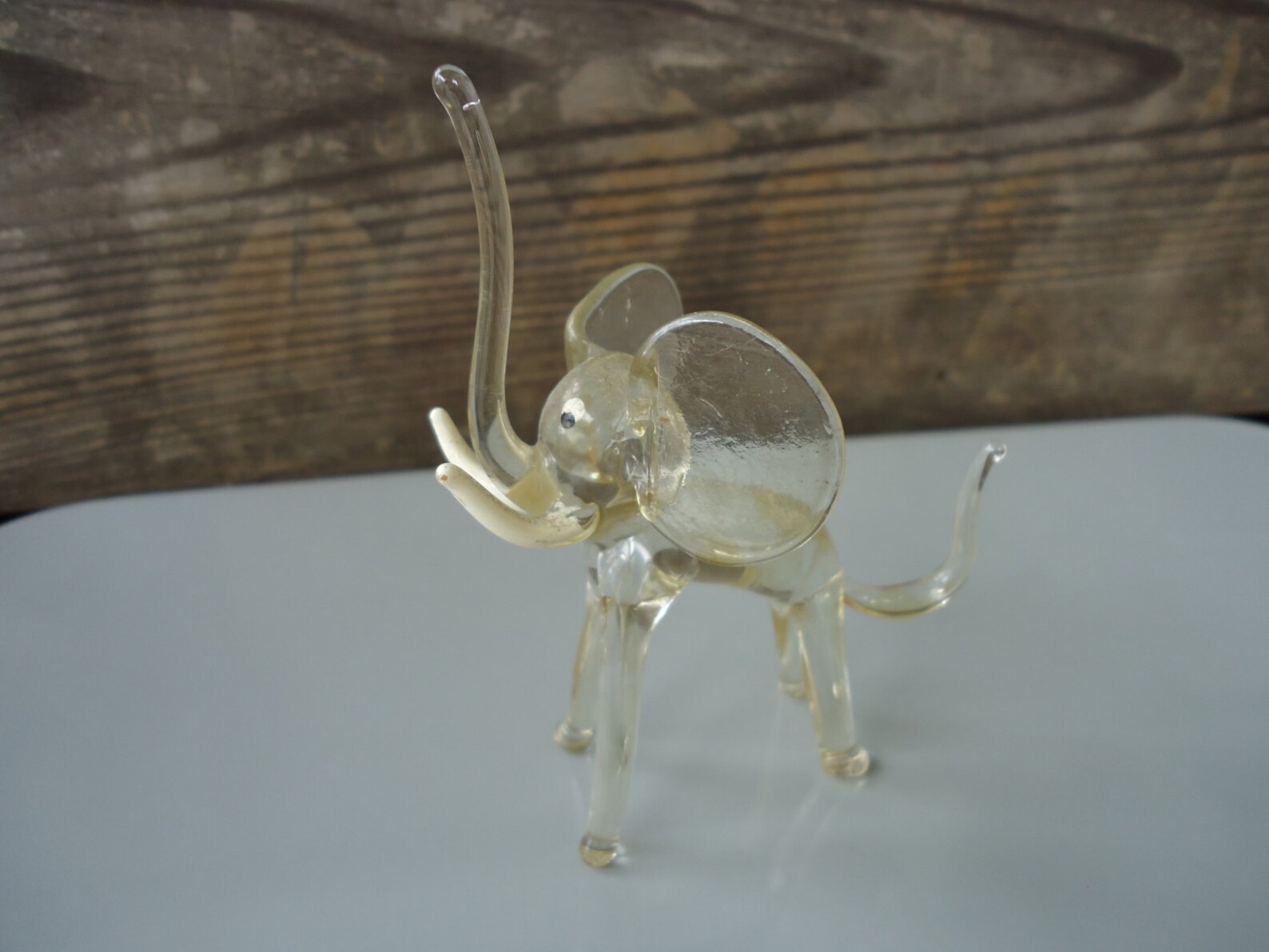 Handblown Glass Elephant - Etsy
