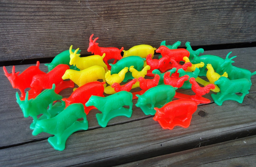 Plastic Farm Animal Toys ( Set of 25) - Etsy