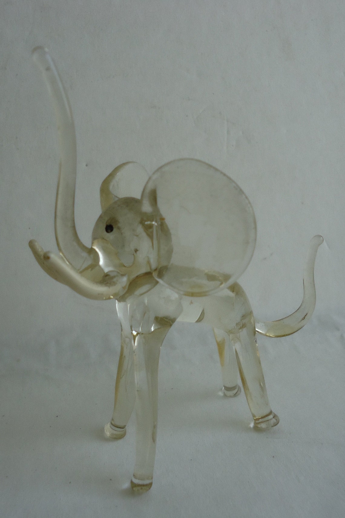 Handblown Glass Elephant - Etsy