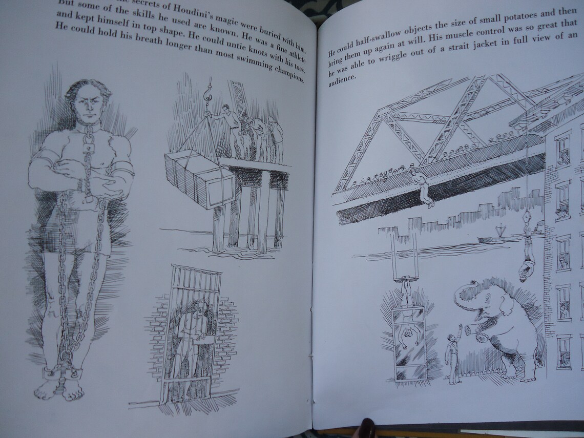 Escape King the Story of Harry Houdini Book - Etsy