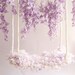 Set of 3 Newborn Digital Backdrops Swing, Purple Florals - Etsy