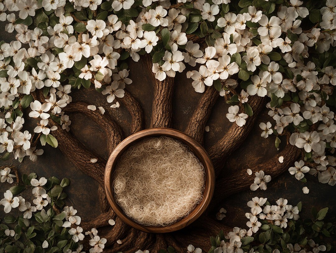 Set of 3 Newborn Digital Backdrops Tree of Life, Spring - Etsy
