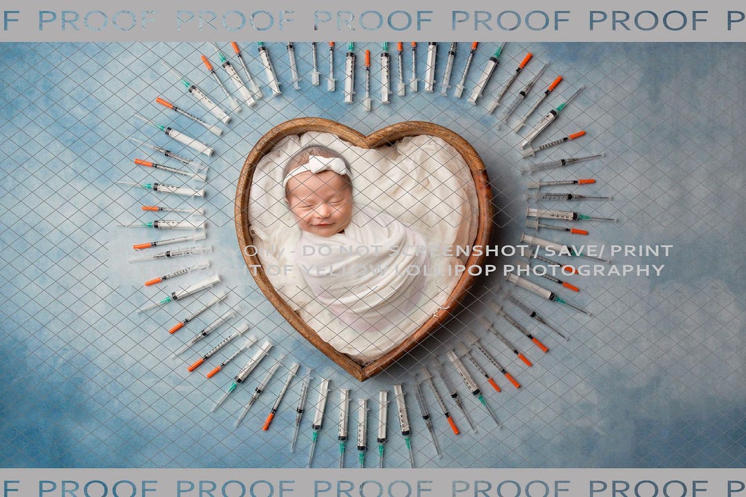 IVF Newborn Digital Backdrop, Rainbow Baby Photography Prop (digital ...