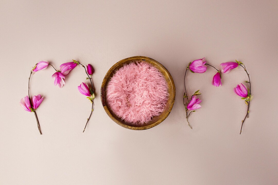 Newborn Digital Backdrops Pink MOM Sign , Flowers, Magnolia - Etsy