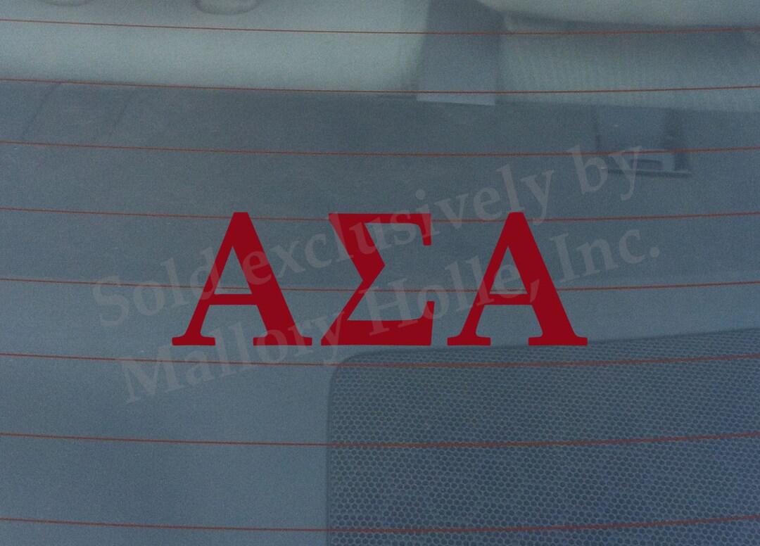 Officially Licensed Alpha Sigma Alpha 8" X 3" ASA Bumper Sticker ...