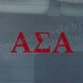 Officially Licensed Alpha Sigma Alpha 8" X 3" ASA Bumper Sticker ...
