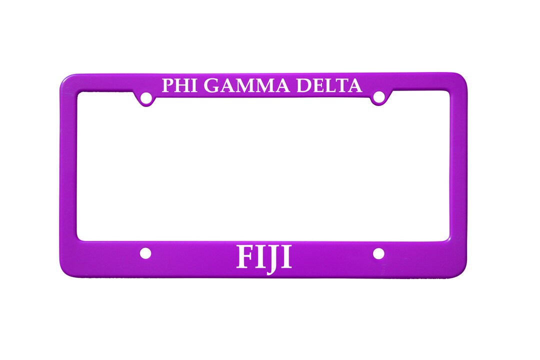 Officially Licensed Phi Gamma Delta FIJI License Plate Frame - Etsy