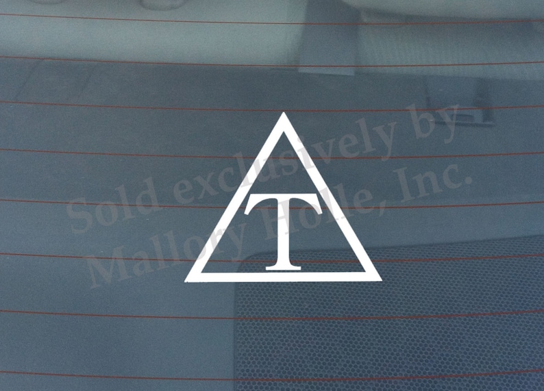 Officially Licensed Triangle Fraternity 4" X 4" Bumper Sticker / Window ...