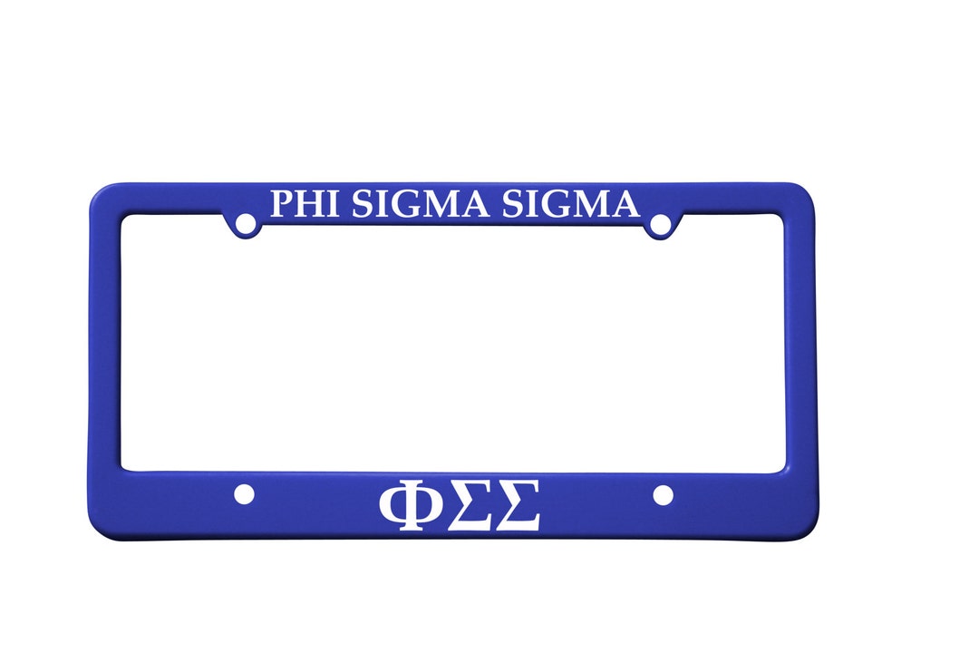 Officially Licensed Phi Sigma Sigma License Plate Frame - Etsy
