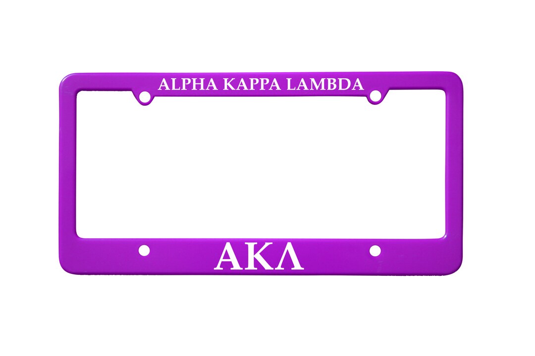 Marco de placa de licencia de Alpha Kappa Lambda con licencia oficial ...