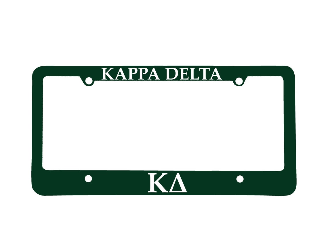 Officially Licensed Kappa Delta License Plate Frame - Etsy