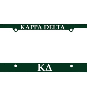 Officially Licensed Kappa Delta License Plate Frame - Etsy