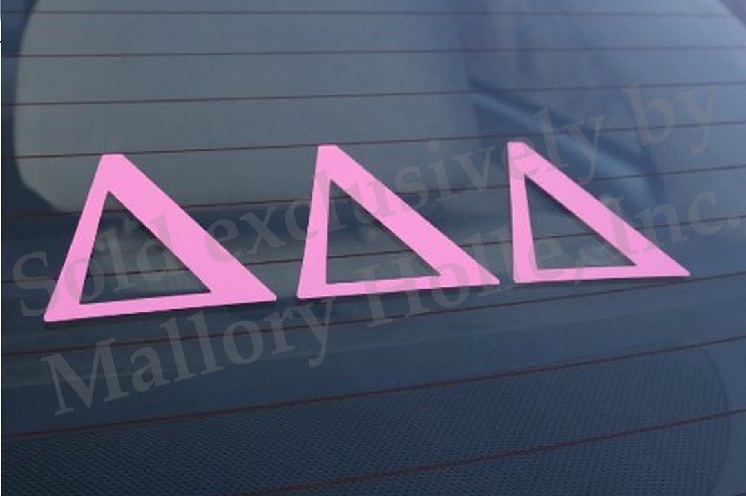 Officially Licensed Delta Delta Delta 8" X 3" Bumper Sticker / Window ...