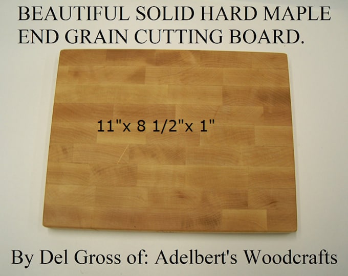 Beautiful Solid Hard Maple End Grain Cutting Board. Ready to Ship. USA ...
